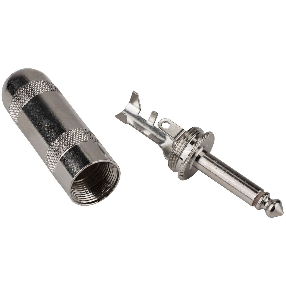 Switchcraft 184L 1/4" Mono Cable Mount Plug for Extra Large Cables - 0.451" Cable Entry